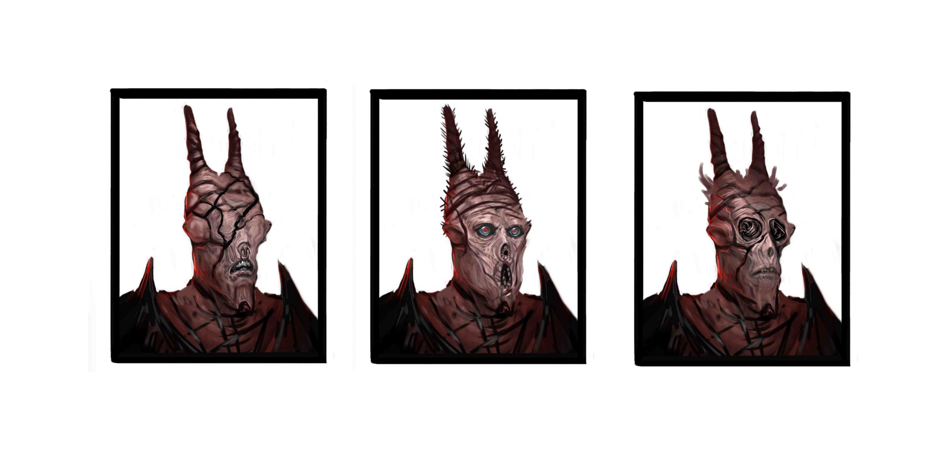 ArtStation - Hell priest head variations