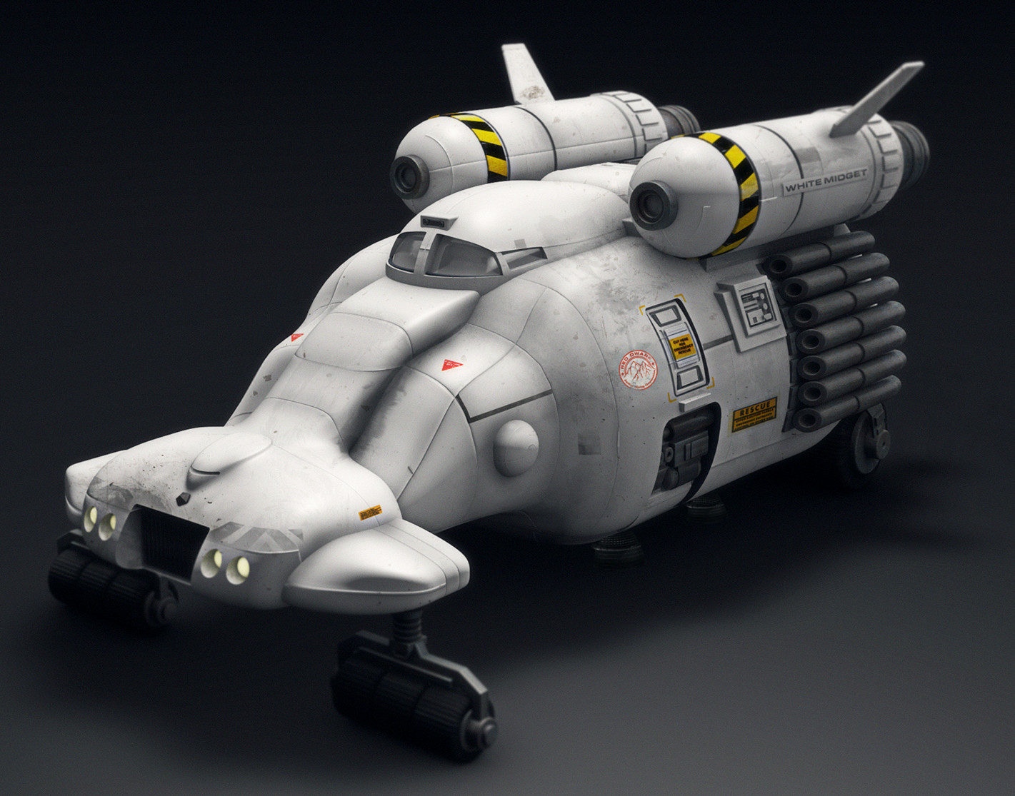 ArtStation - Unused Design for 'White Midget' - Red Dwarf, BBC VFX Team ...