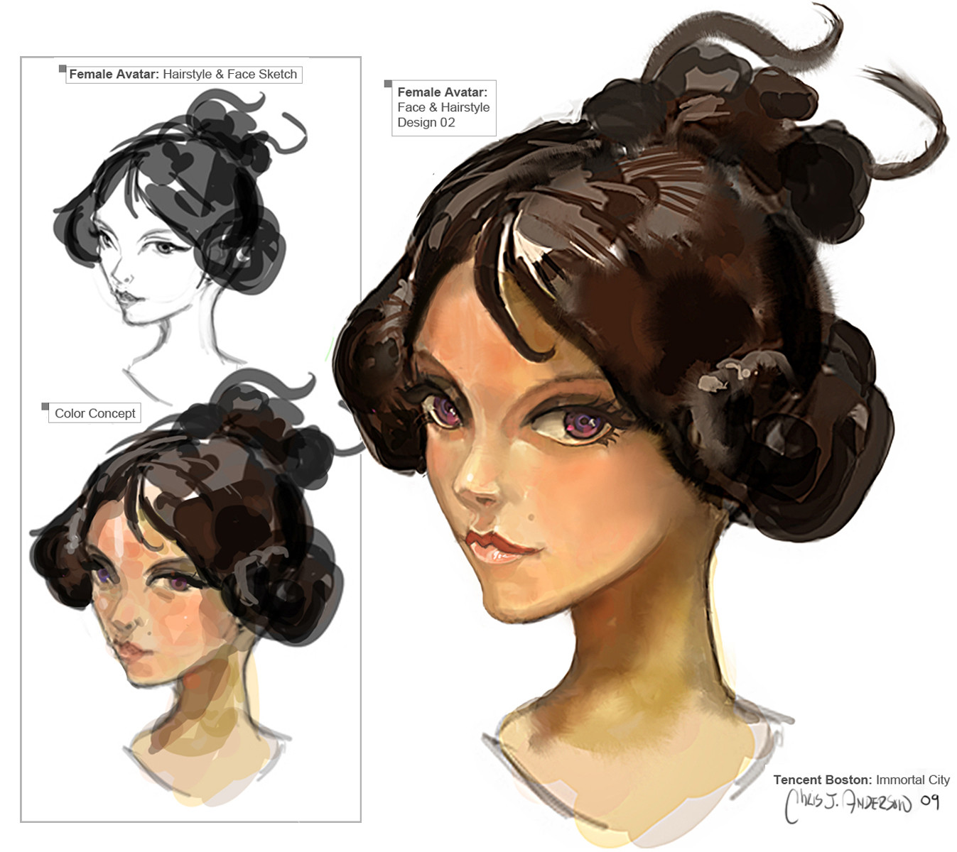 ArtStation - Female face & Hair Avatar 3