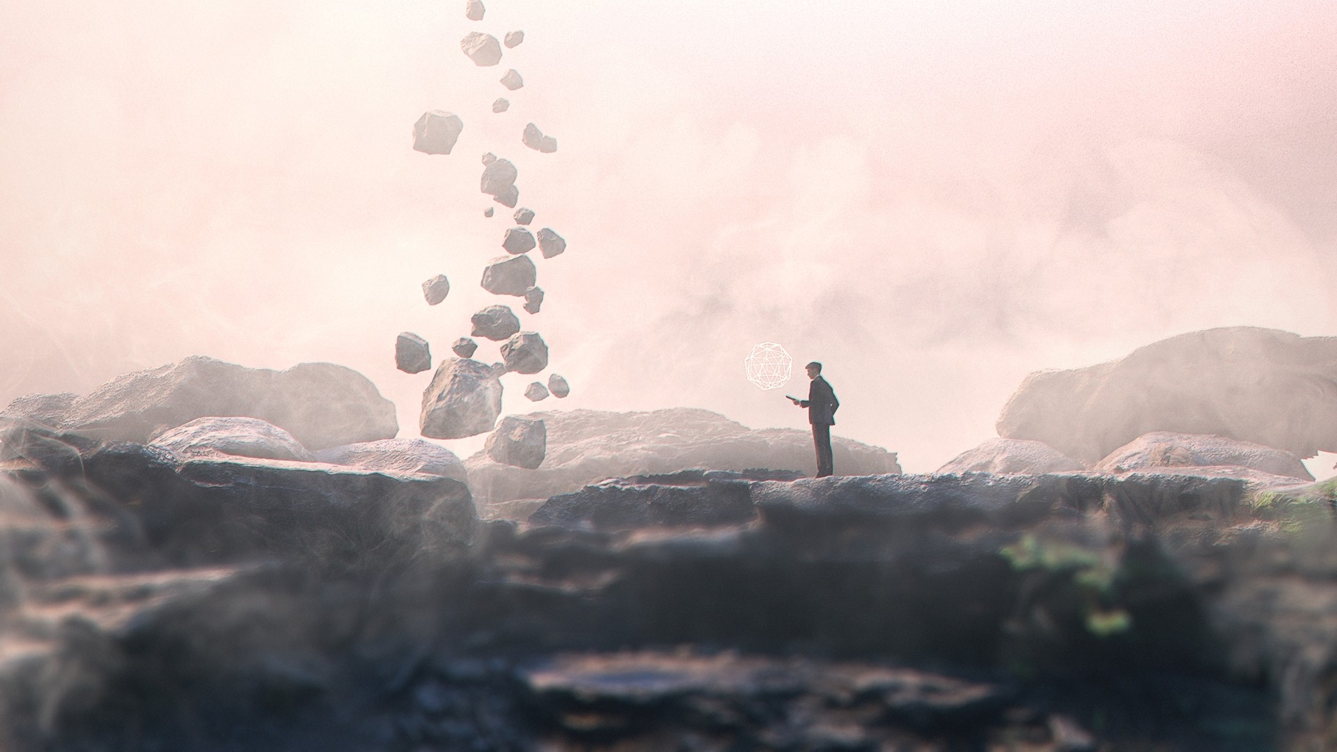 ArtStation - Flying Rocks