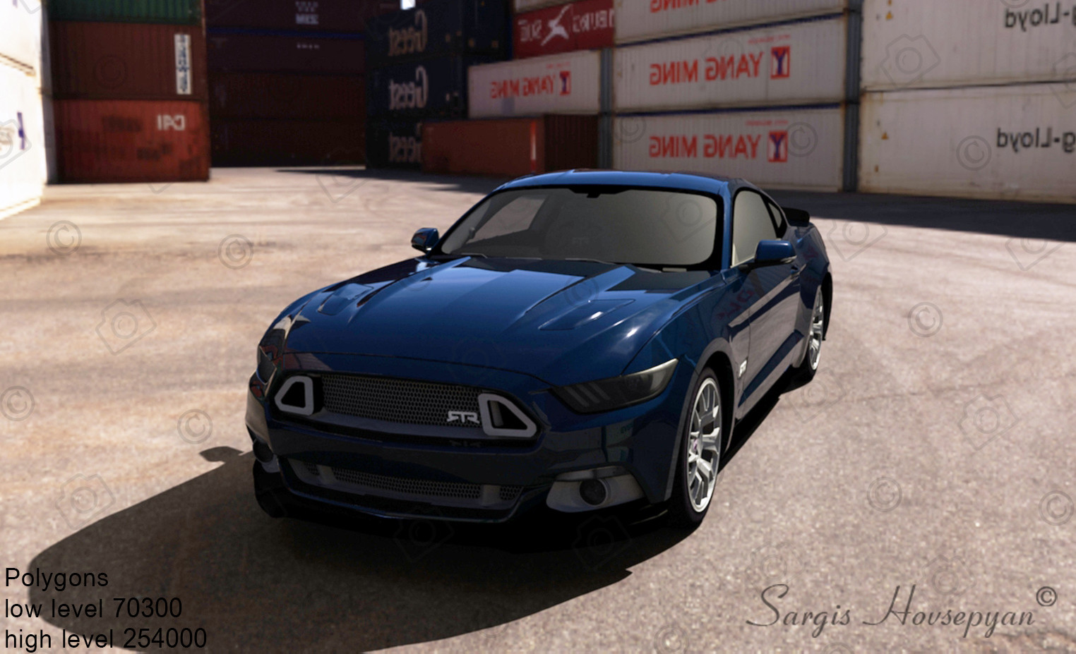 ArtStation - Ford Mustang 2015 rtr
