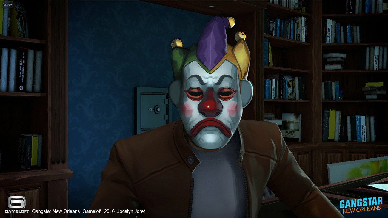 ArtStation - Gangstar clown mask design