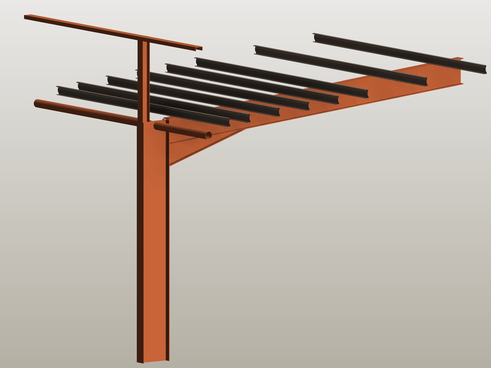 Ashley Drury - Wide-span Structure Outline Steel Frame