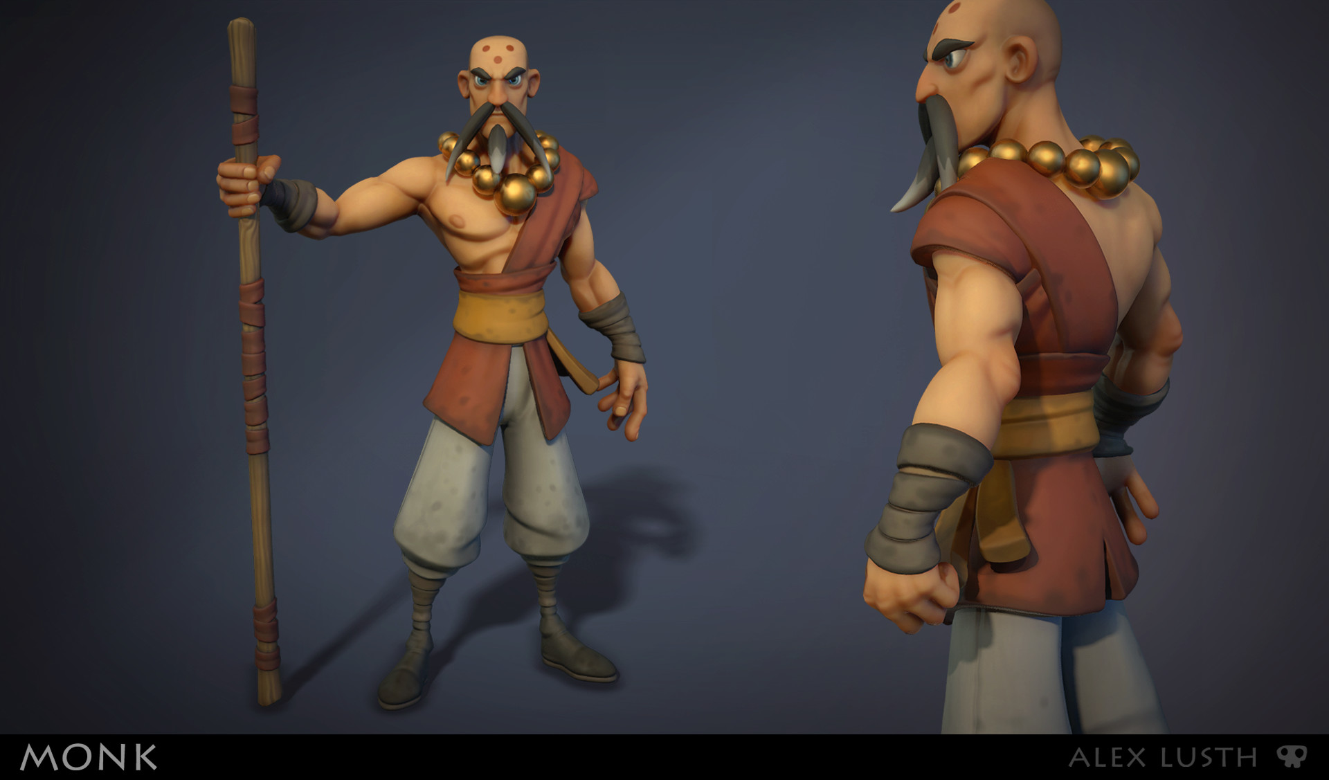 ArtStation - Stylized Monk