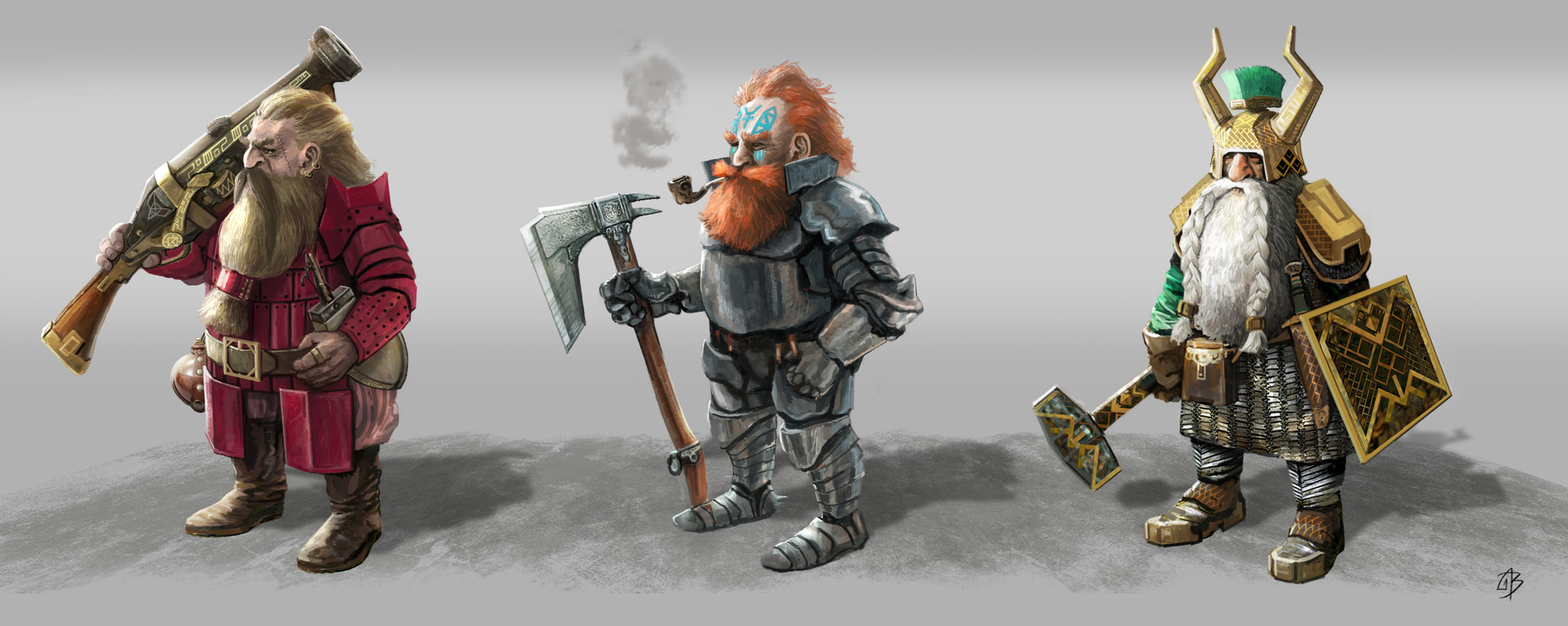 ArtStation - Dwarves concept