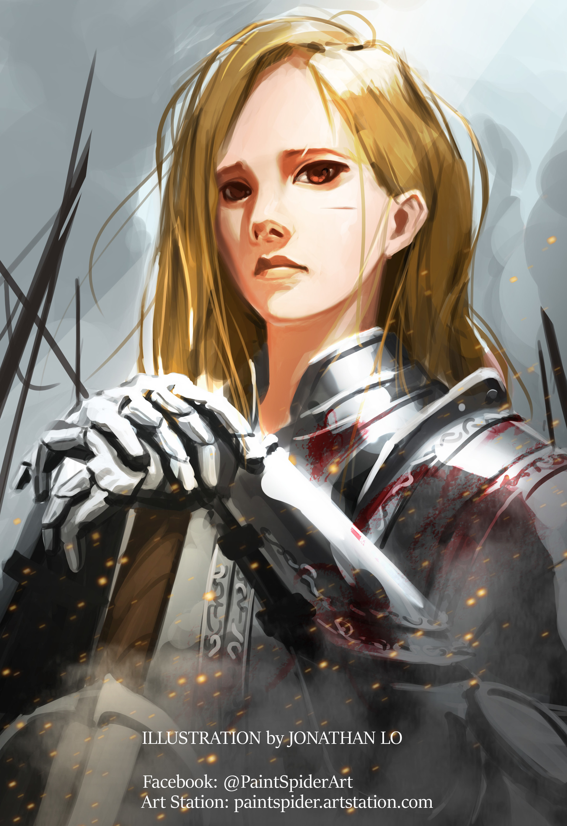 ArtStation - Girl in an armor