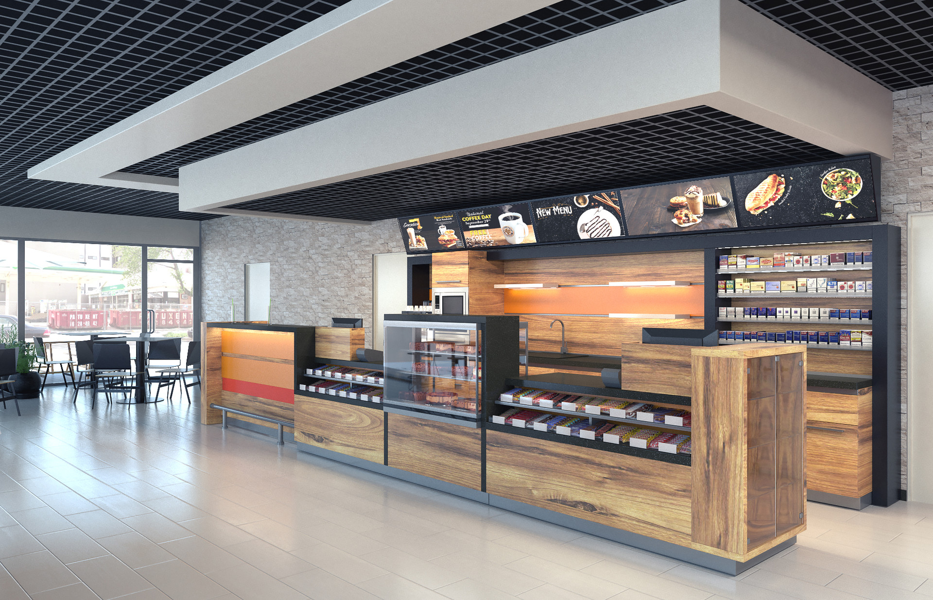 Gas Station Counter Design