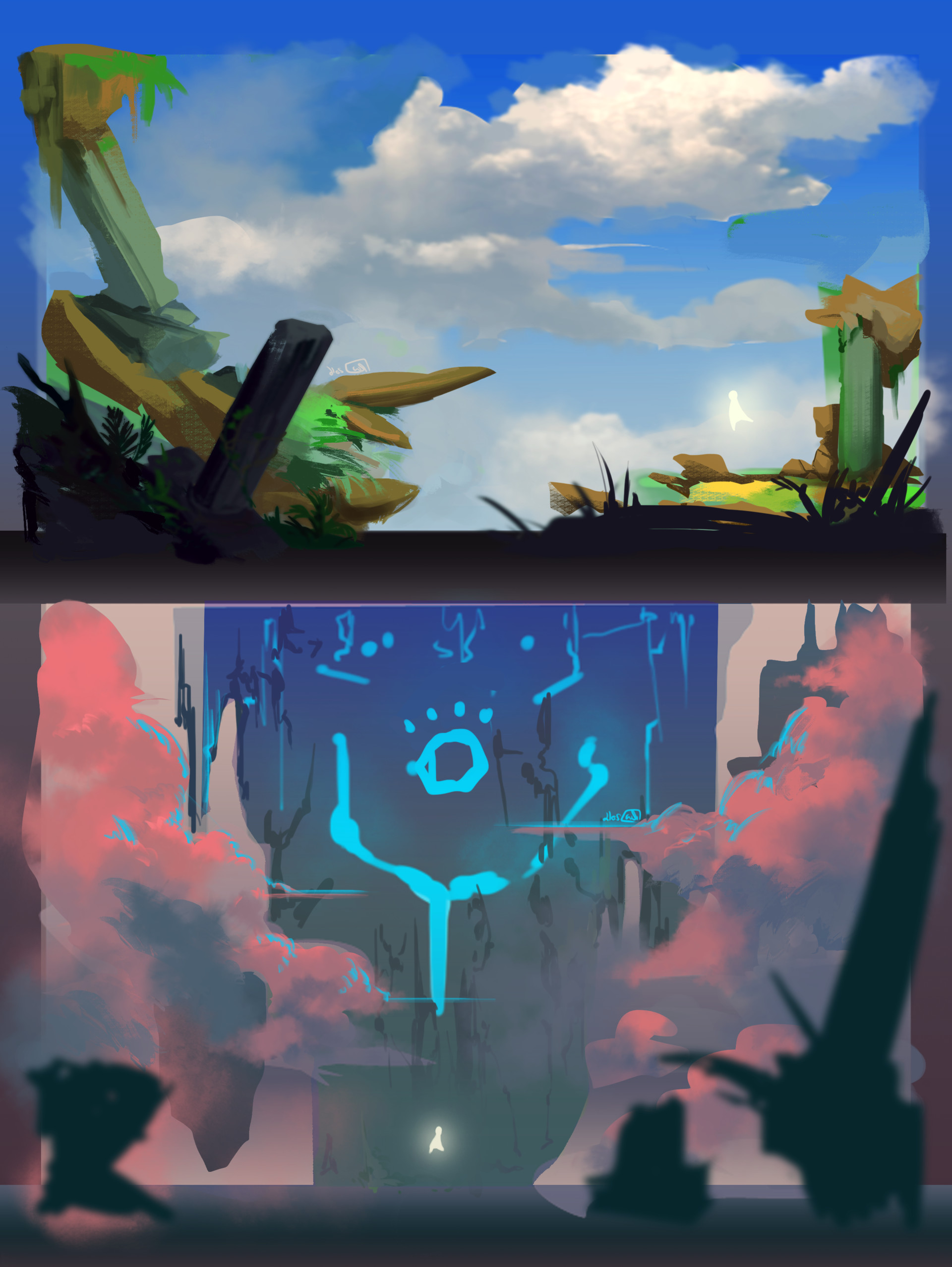 Rachel Walpole - Ruins of Atlas Concept Work