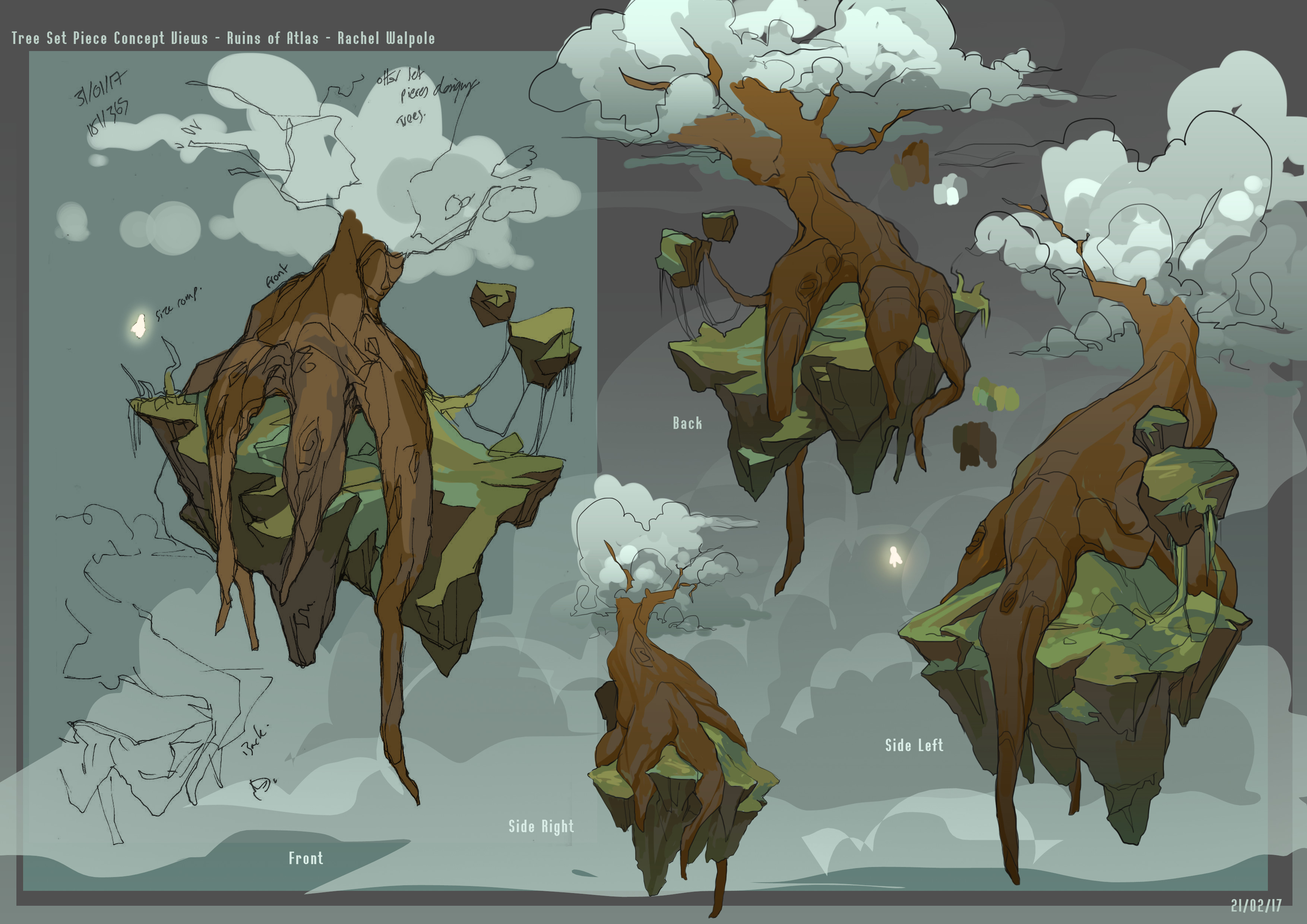 Rachel Walpole - Ruins of Atlas Concept Work