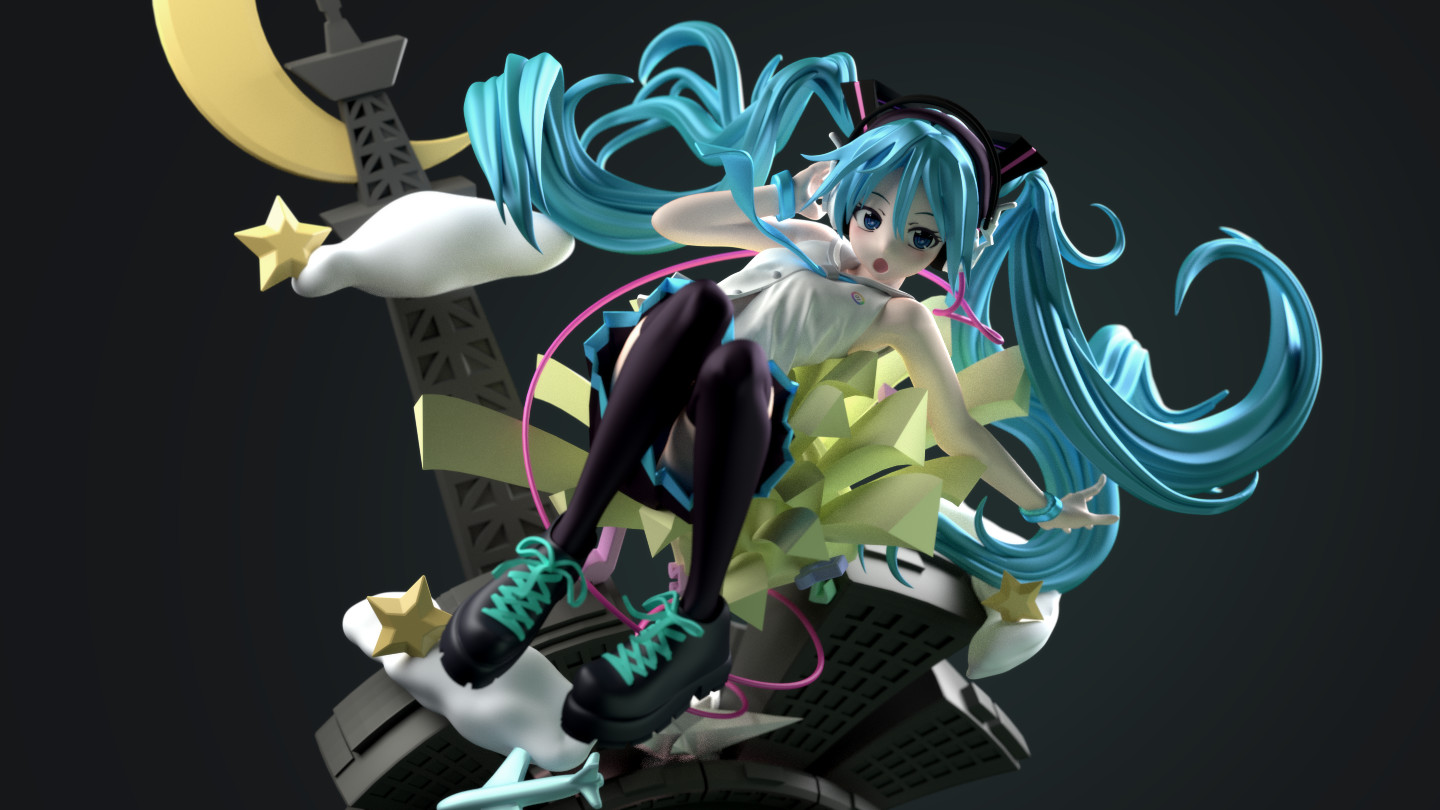 ArtStation - MIKU for 3D print