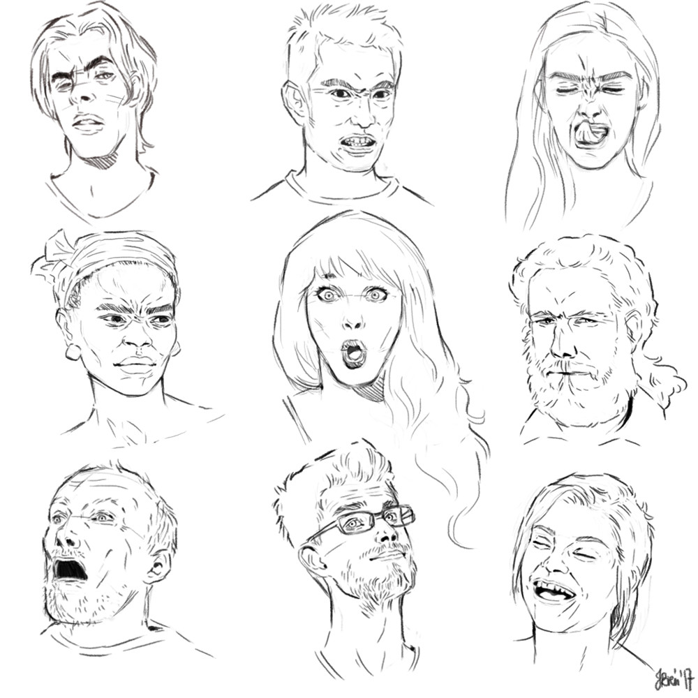 ArtStation - Face expressions