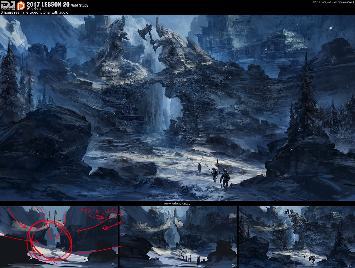 ArtStation - Lesson20_Wild Study_Wild Gate