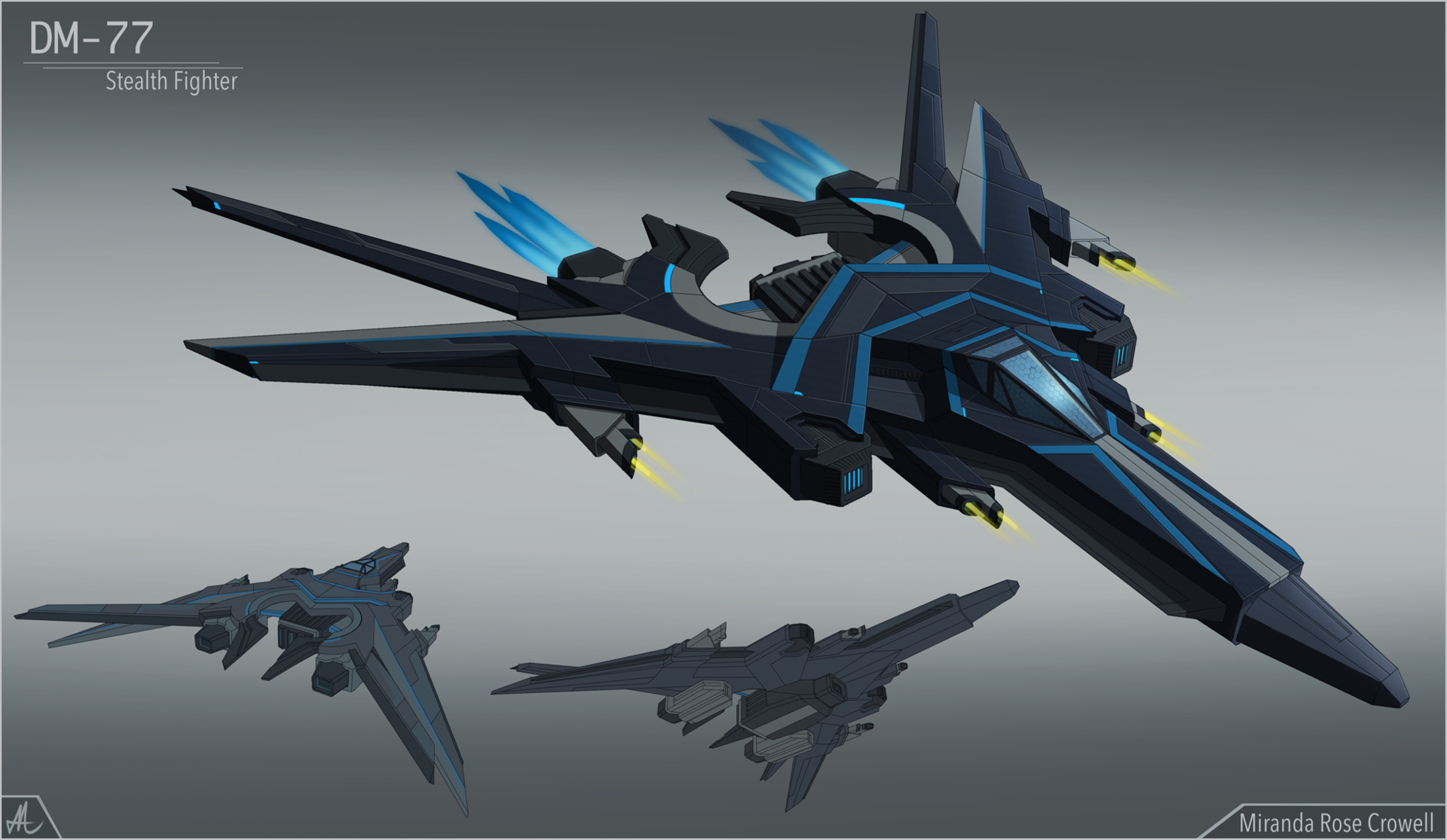 sci fi stealth jet