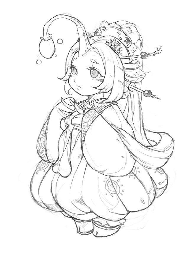 how to draw monster girl