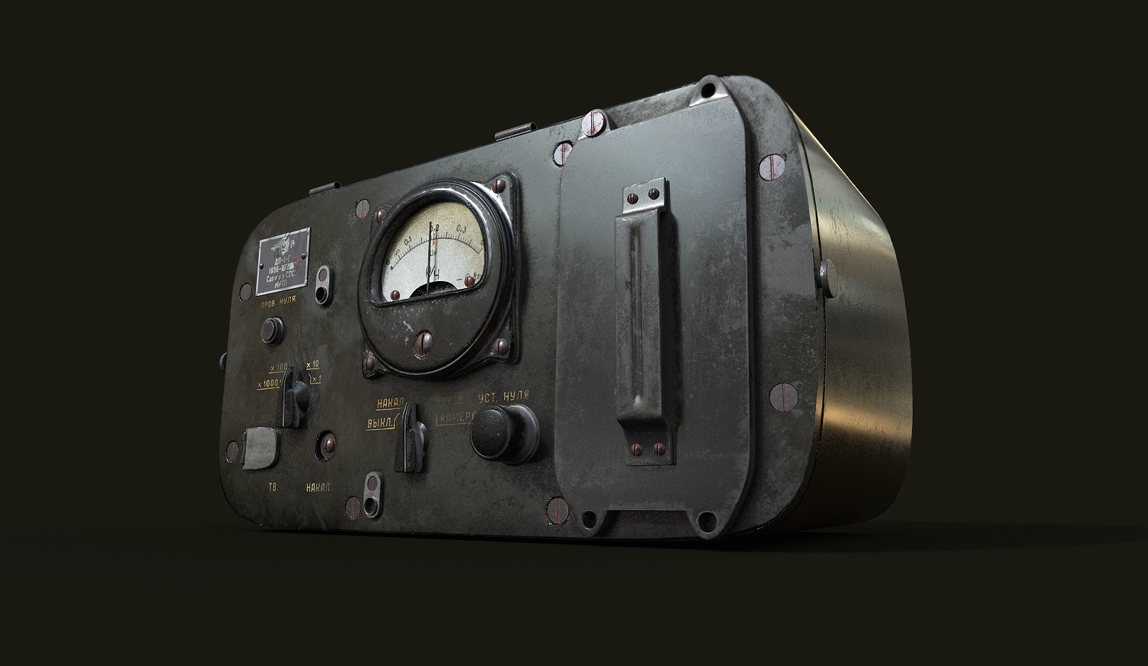 ArtStation - Soviet Vintage Geiger Counter