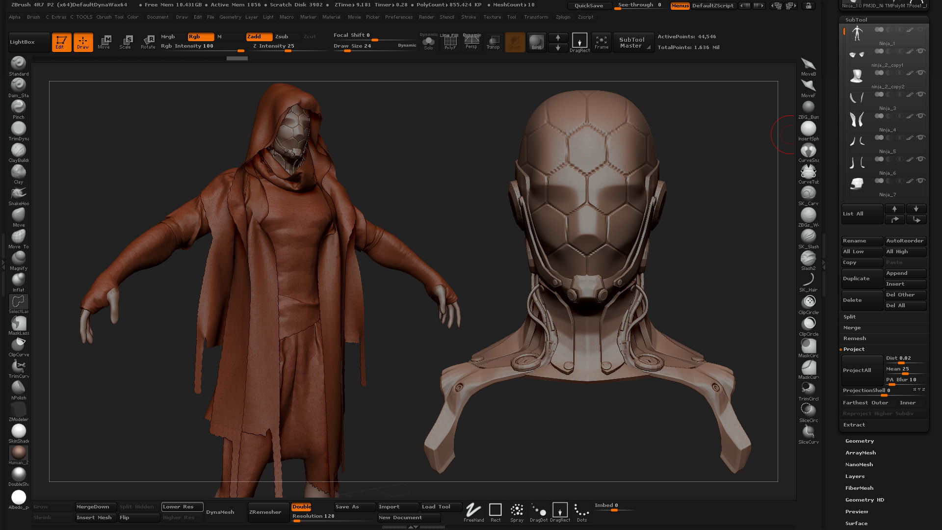 ArtStation - Urban Ninja Work in progress