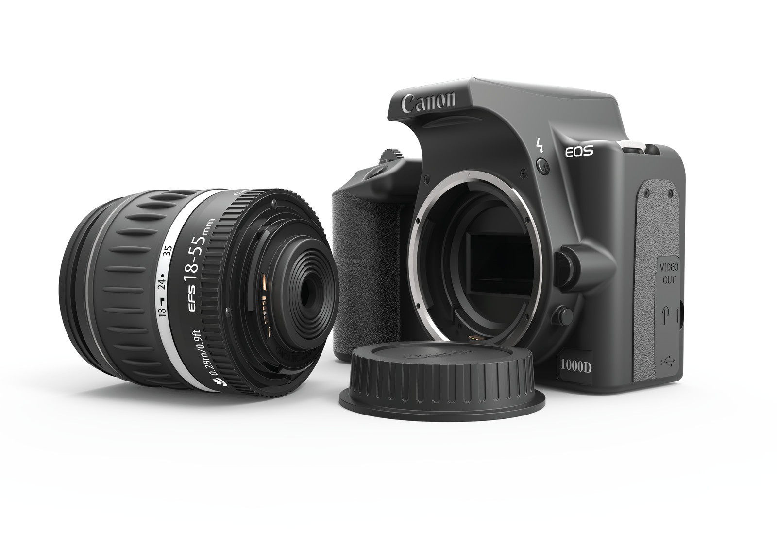 Elias Almén - Info graphic Canon EOS 1000D "How to use a DSLR camera"