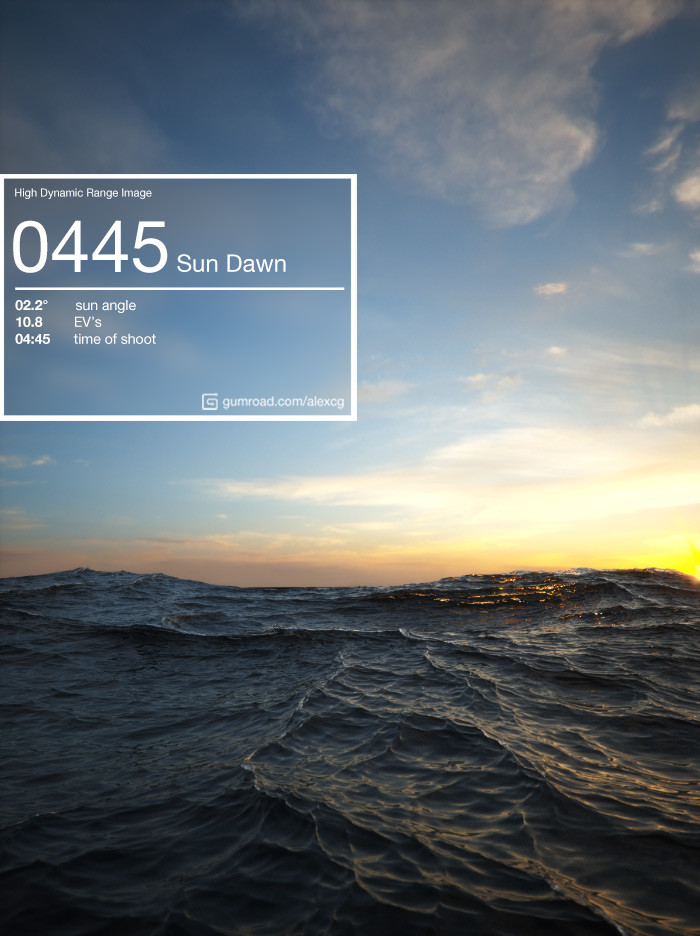 ArtStation - 0445 Sun Dawn HDRi