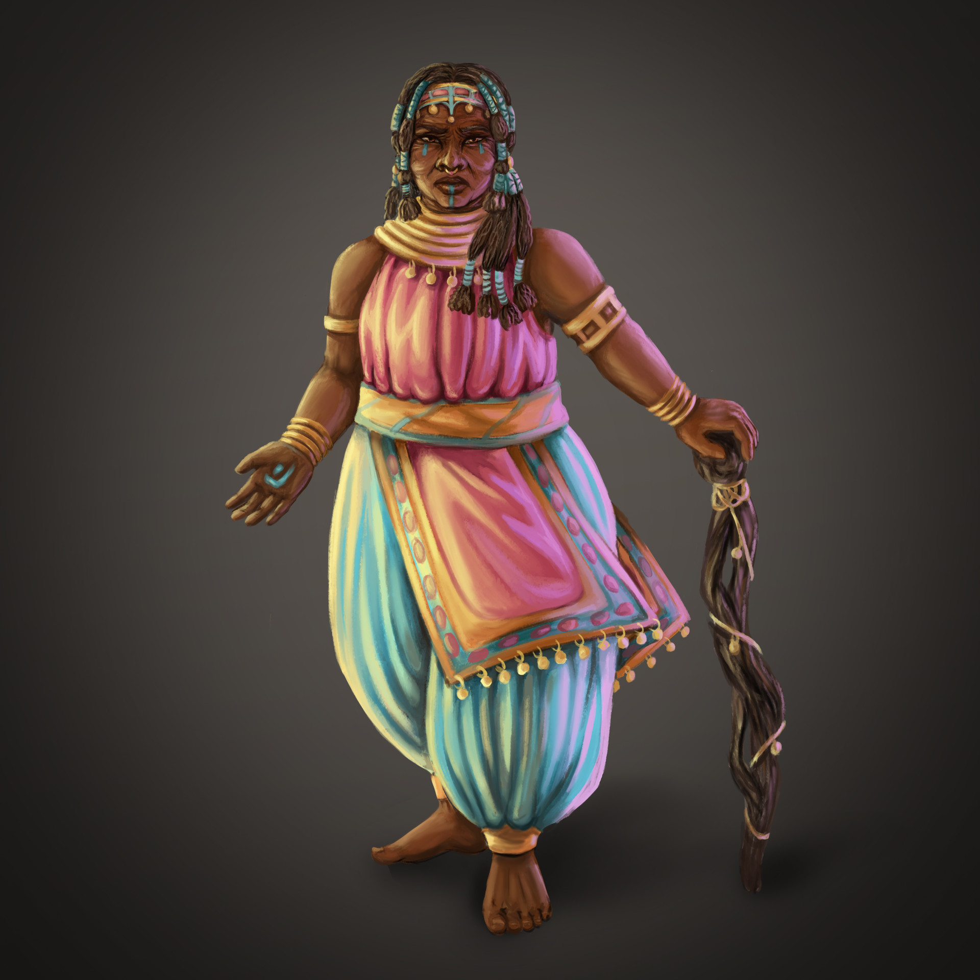 ArtStation - Amahle of the Burning Valley