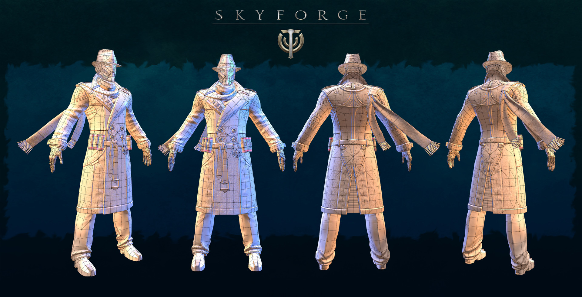 Yuliya Perevoznikova - Noir costume for Skyforge mmo