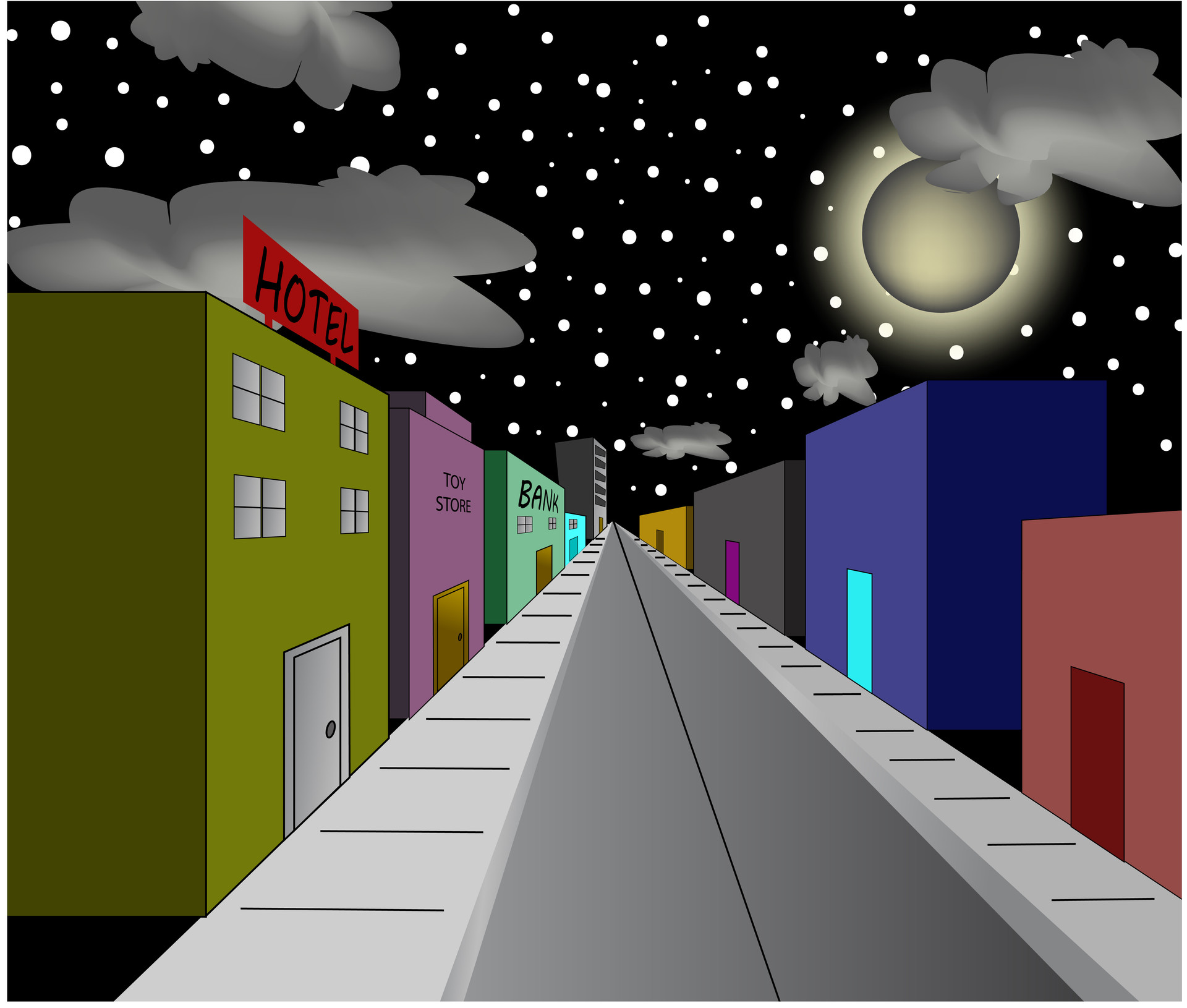 how to draw one point perspective in illustrator