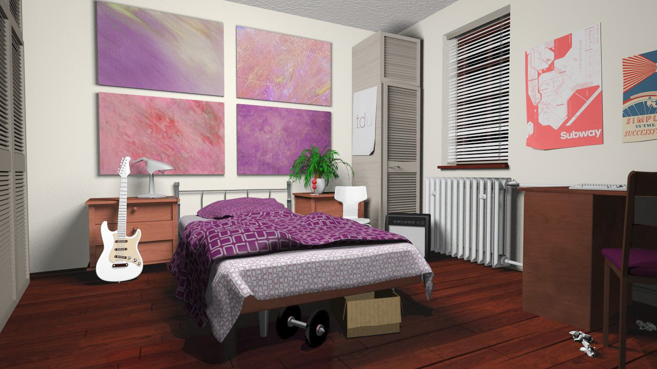 ArtStation - 3d room modleing