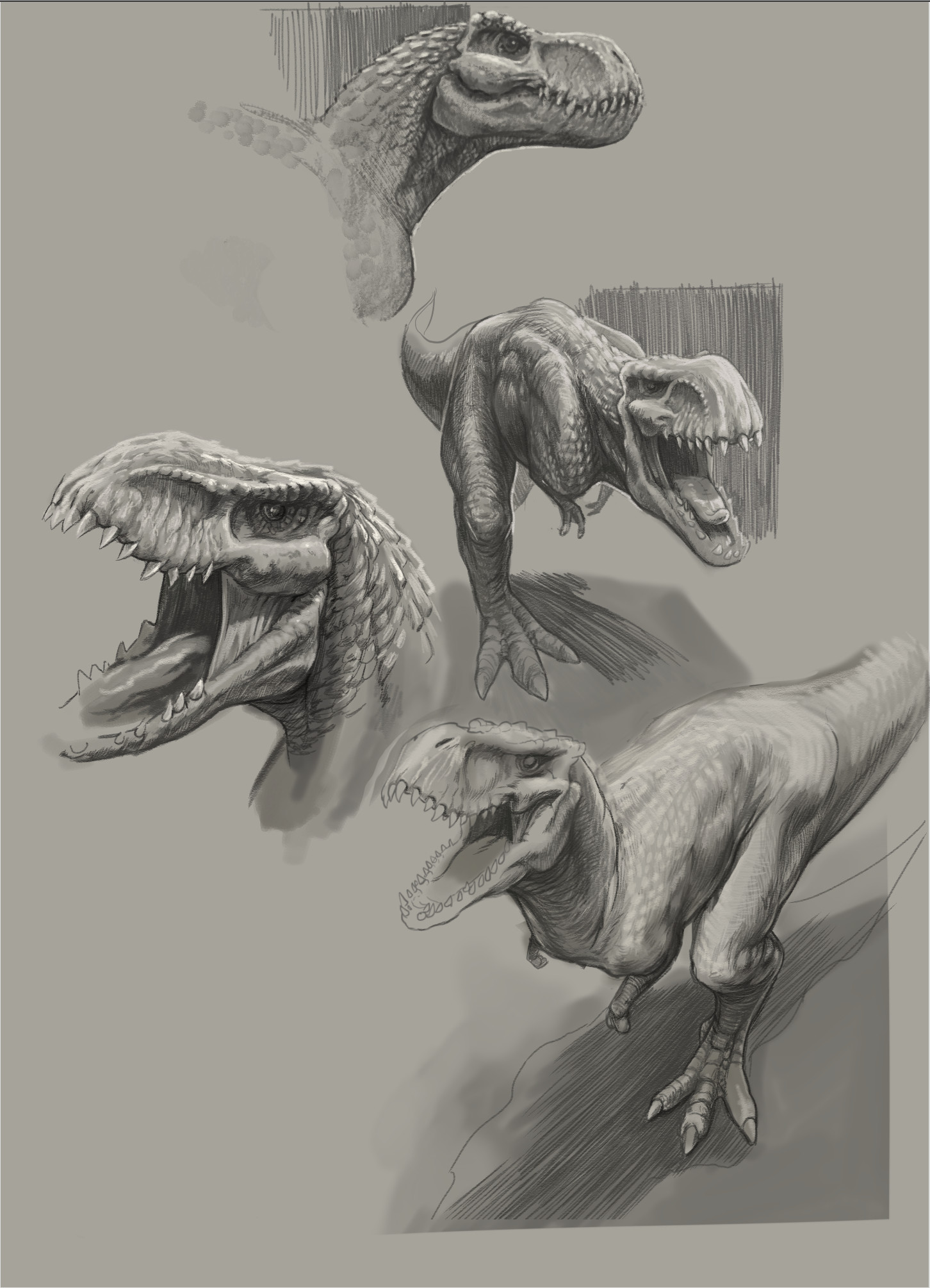 Vastatosaurus Rex Drawing