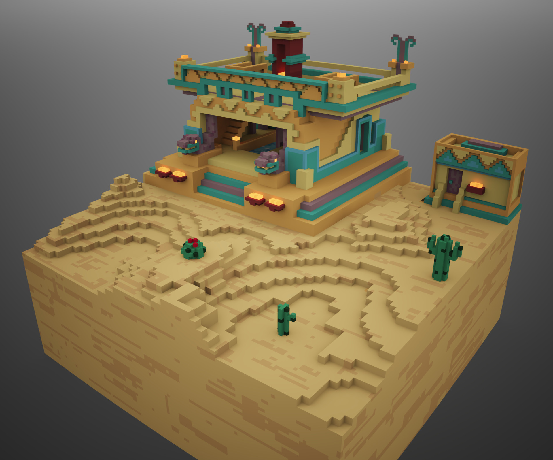 Katie Wickens - Voxel Temple