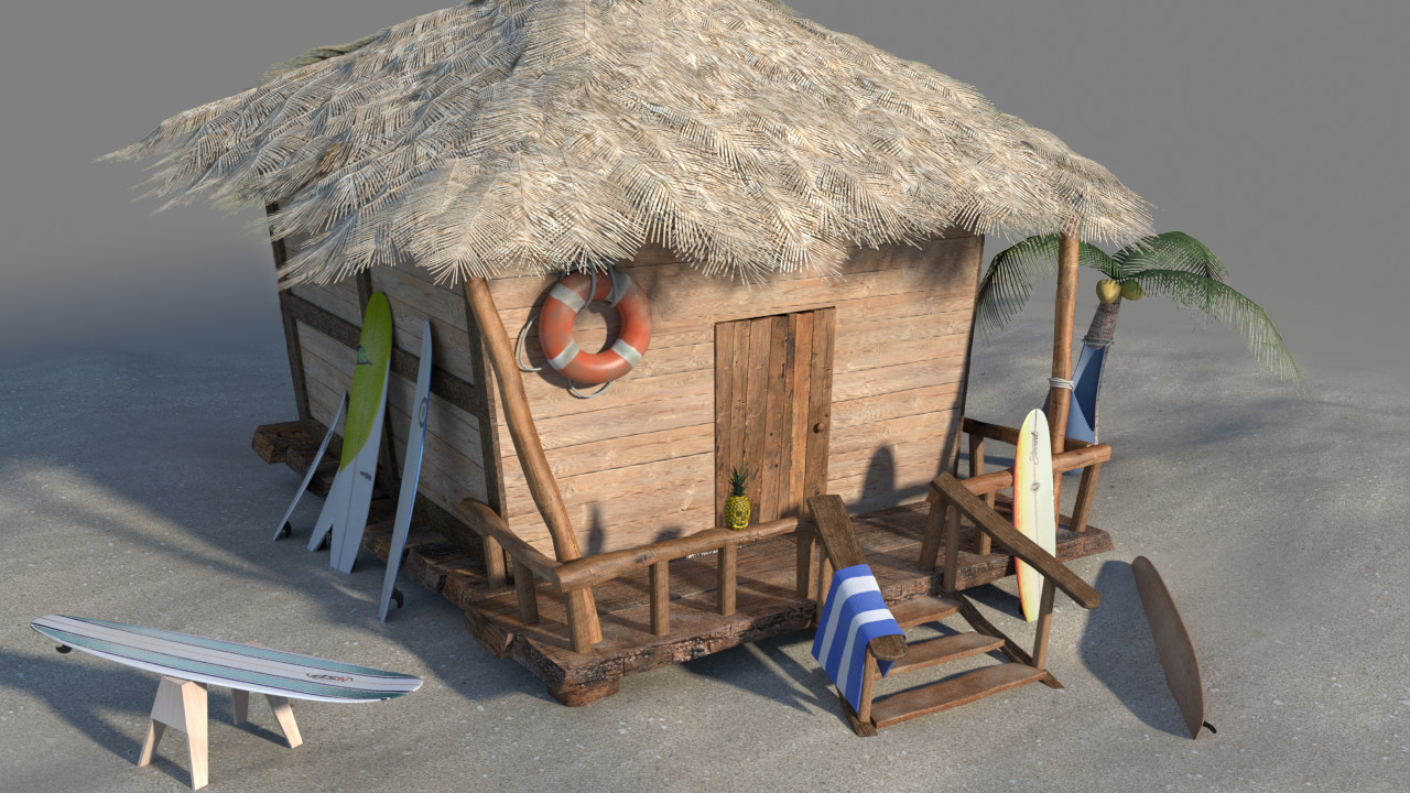 ArtStation - Surf Hut