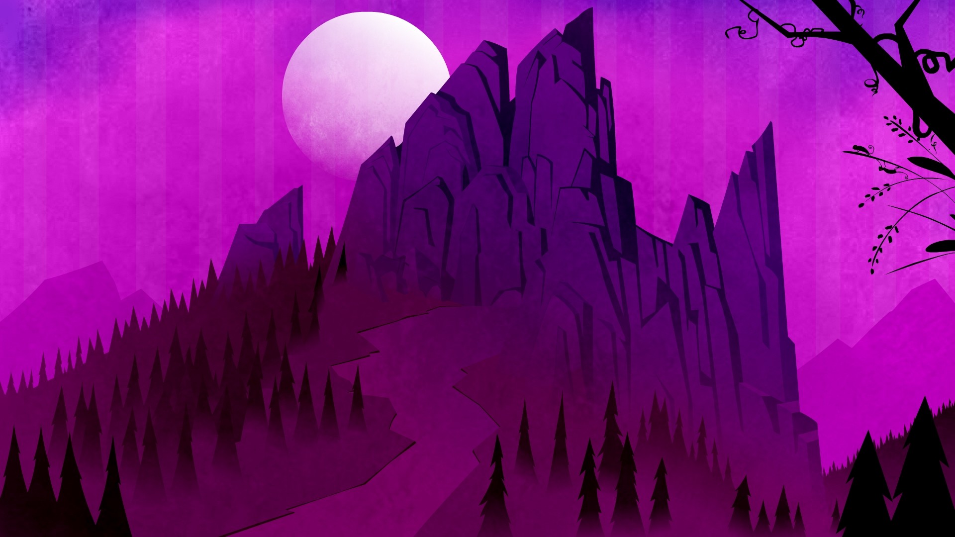 ArtStation - The pink mountain