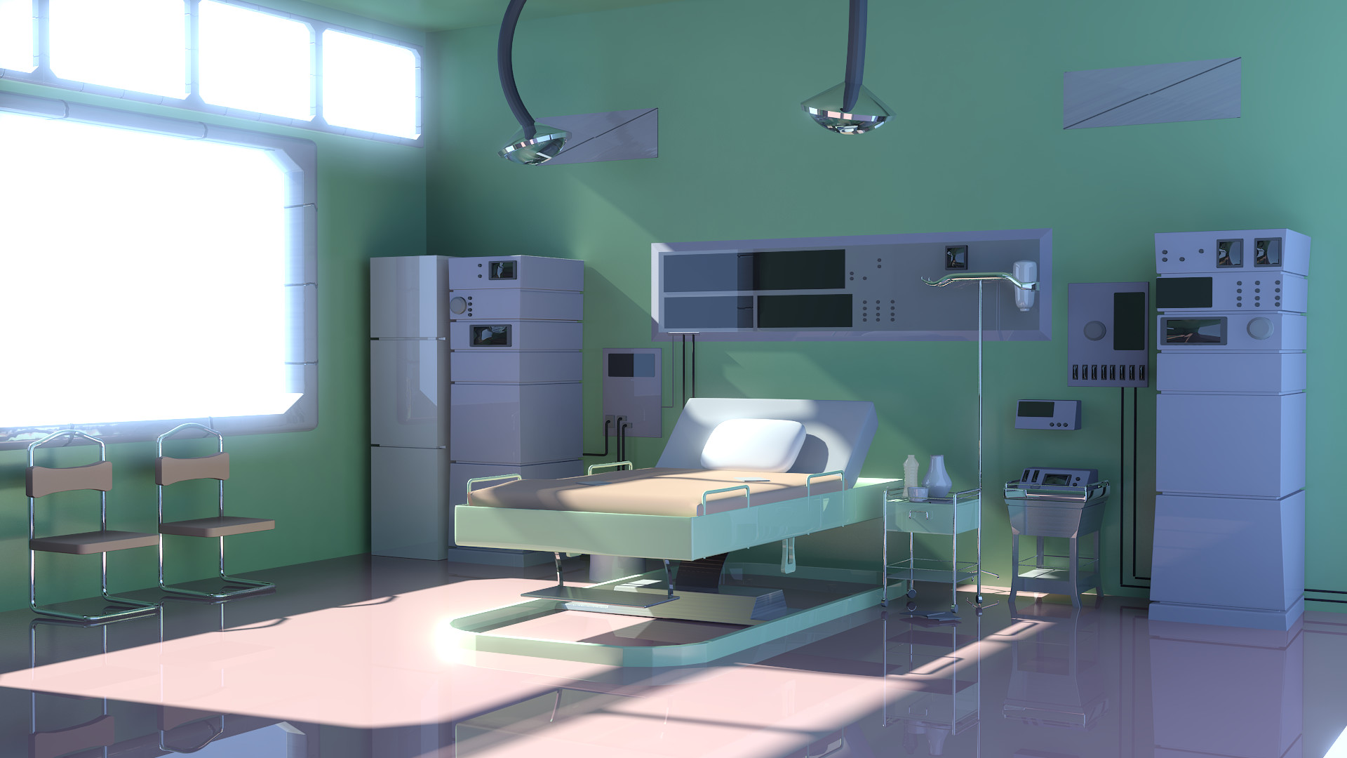 ArtStation - Hospital room