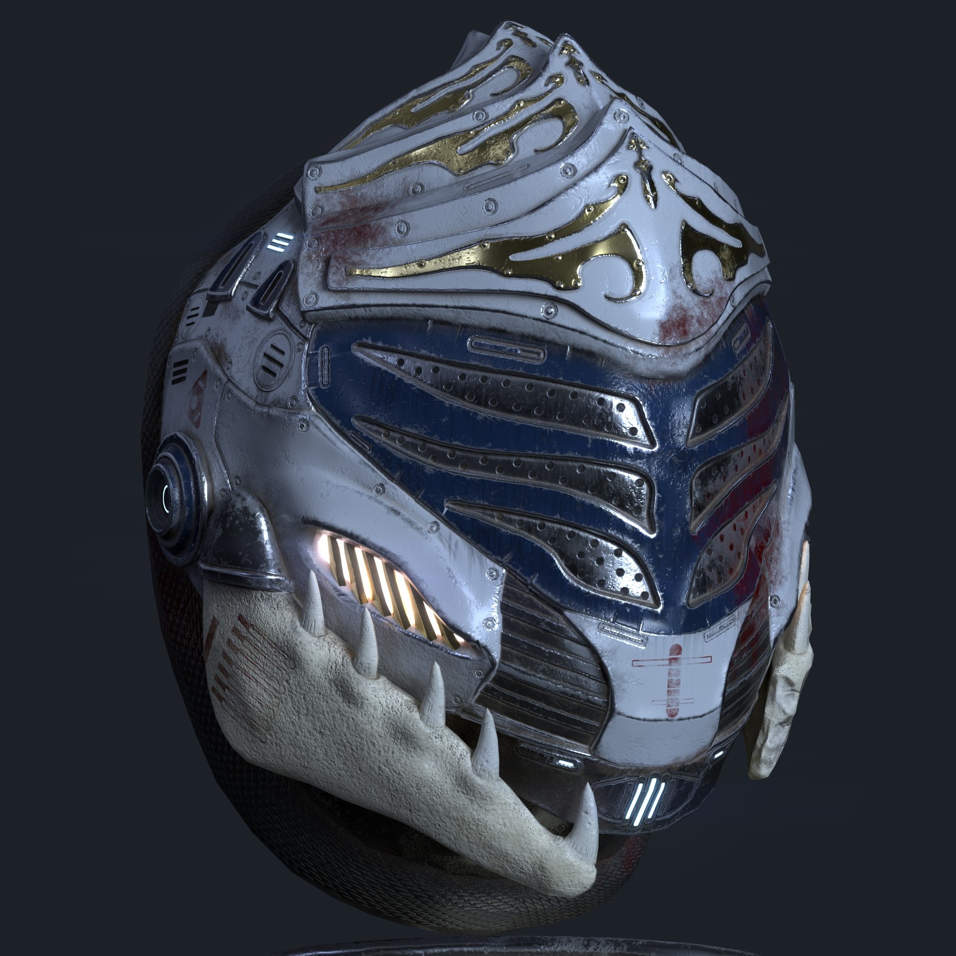 Stephen Witt Portfolio - Krogan Helmet - Fan Art