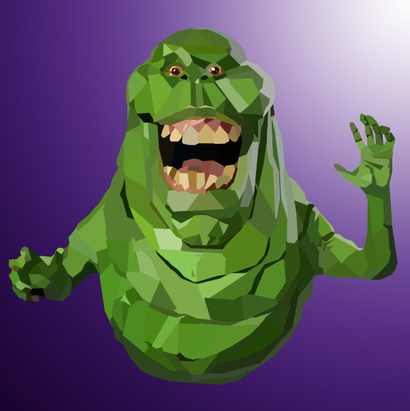 ArtStation - Slime- GhostBusters - Poly art