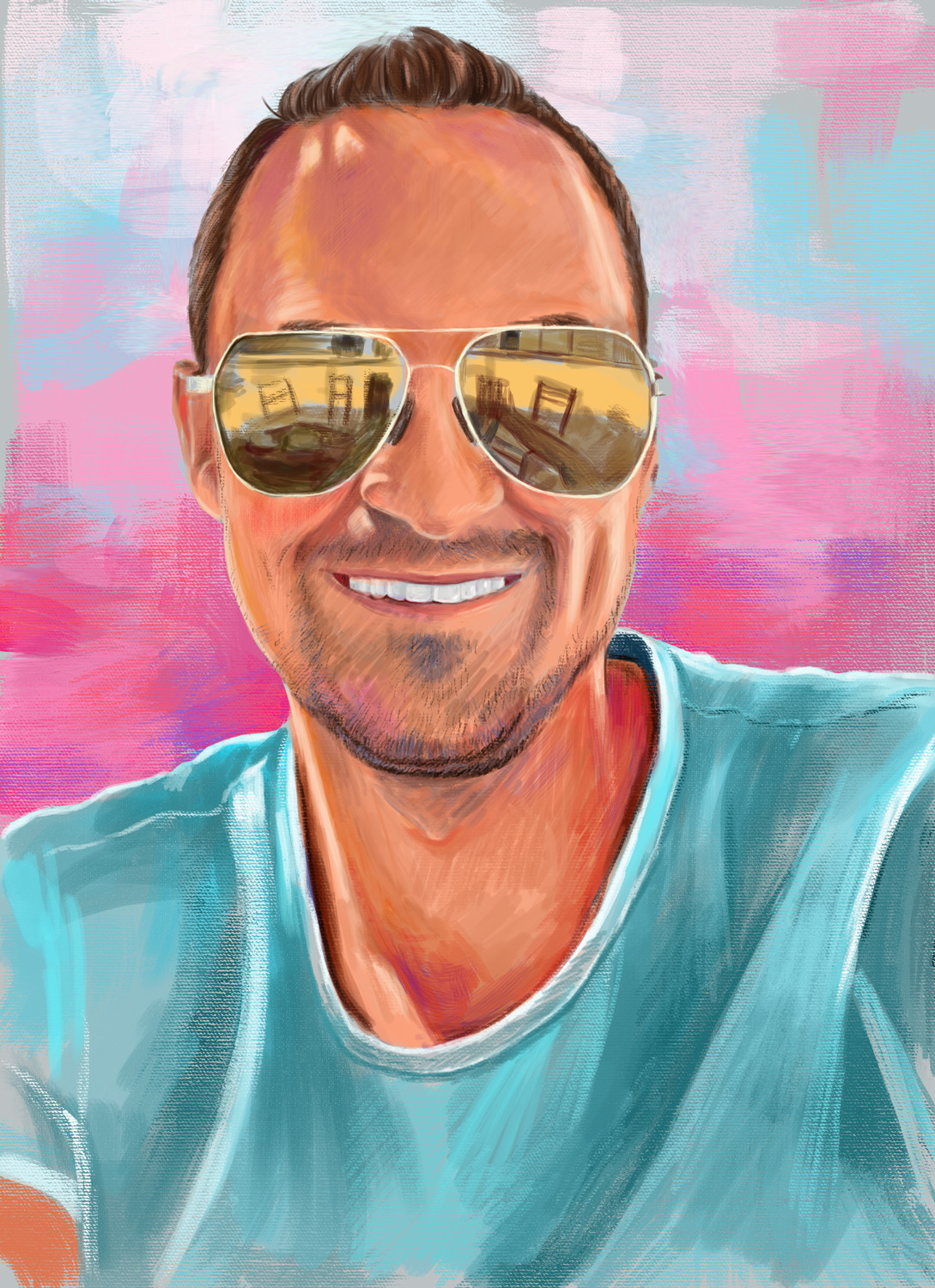 ArtStation - Autoportrait - photoshop painting