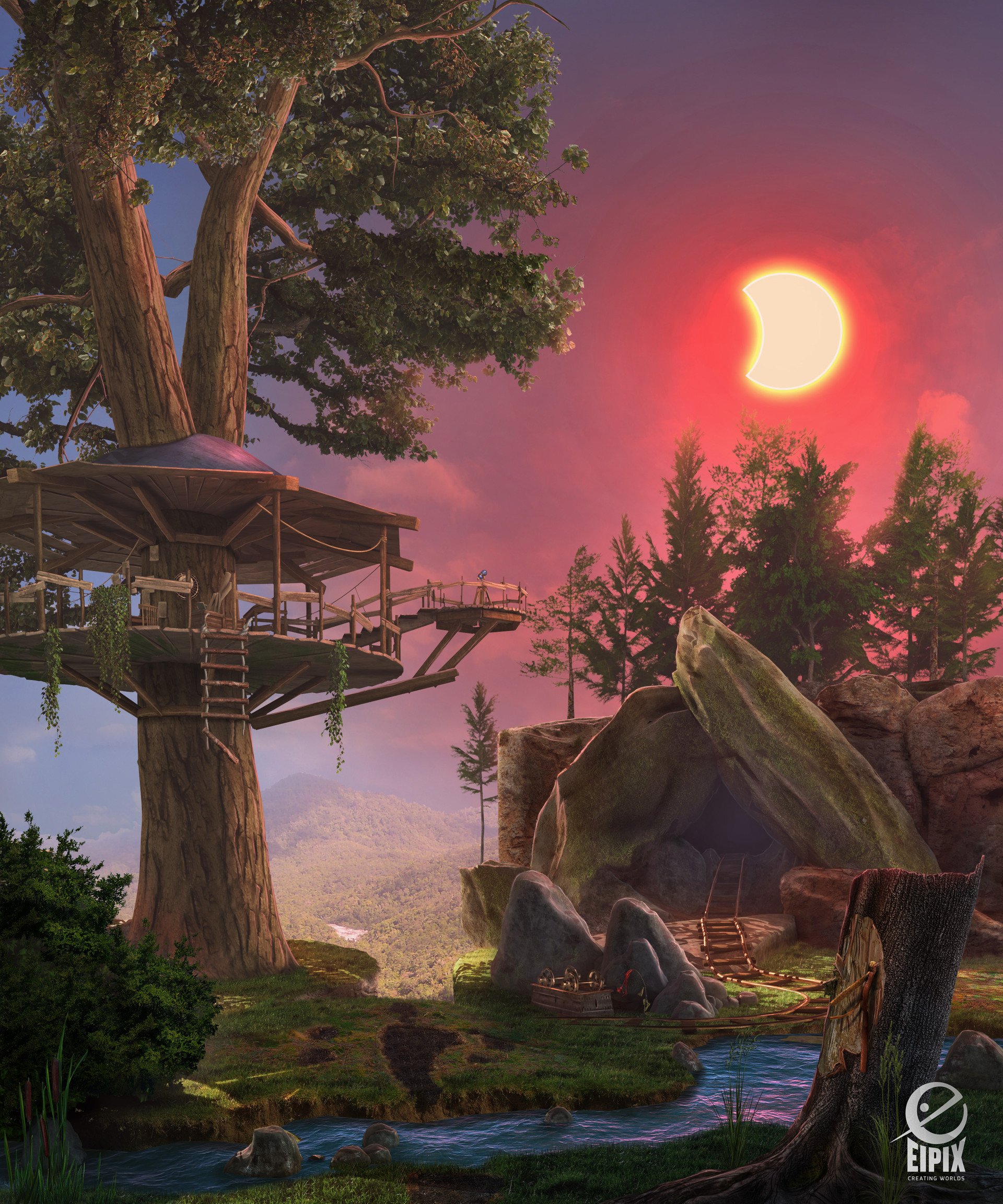 ArtStation - Forest scene (Myths of the World: The Black Sun)