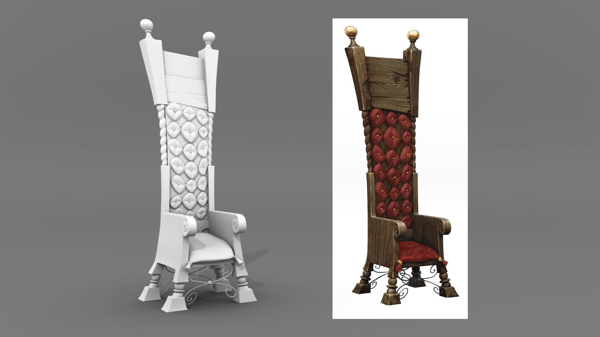 ArtStation - Throne concept color Sergio Casas