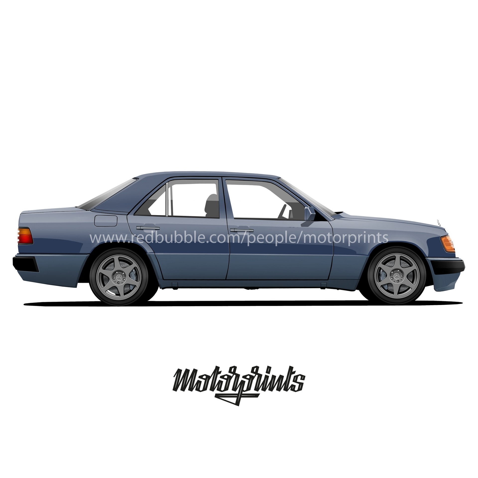 ArtStation - Mercedes-Benz 500E (W124)