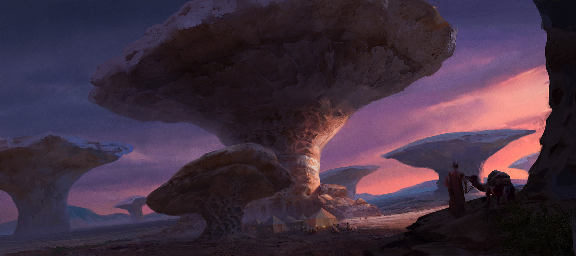 Mushroom Rocks by Yamio ZH : r/ImaginaryLandscapes