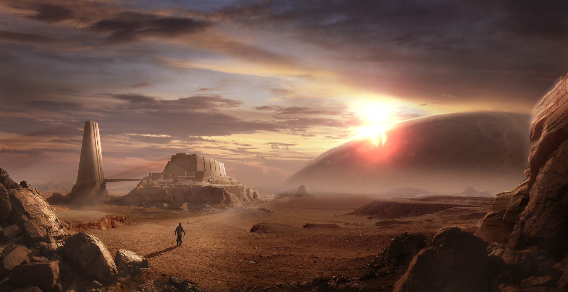 ArtStation - A walk through the desert