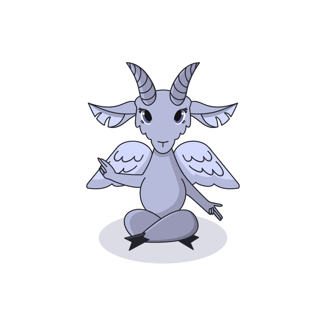 ArtStation - Cute baby Satan Baphomet