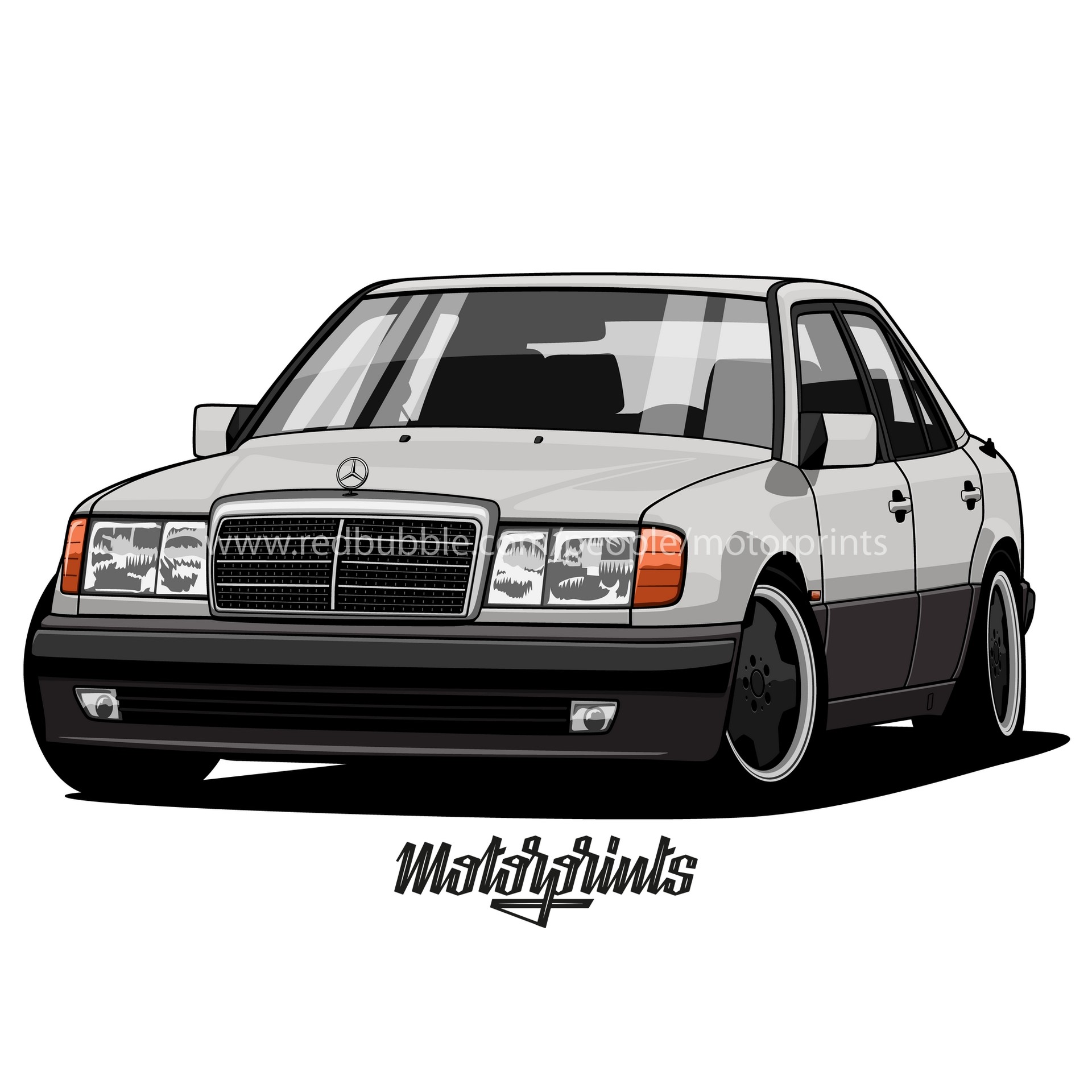 Motor Prints - Mercedes-Benz 500 E (W124)