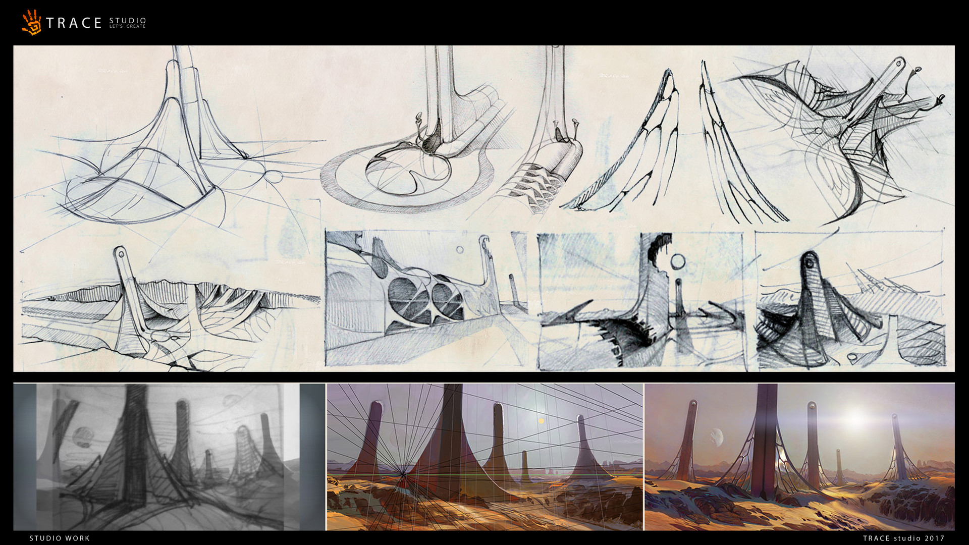 TRACE studio - Concept Art work