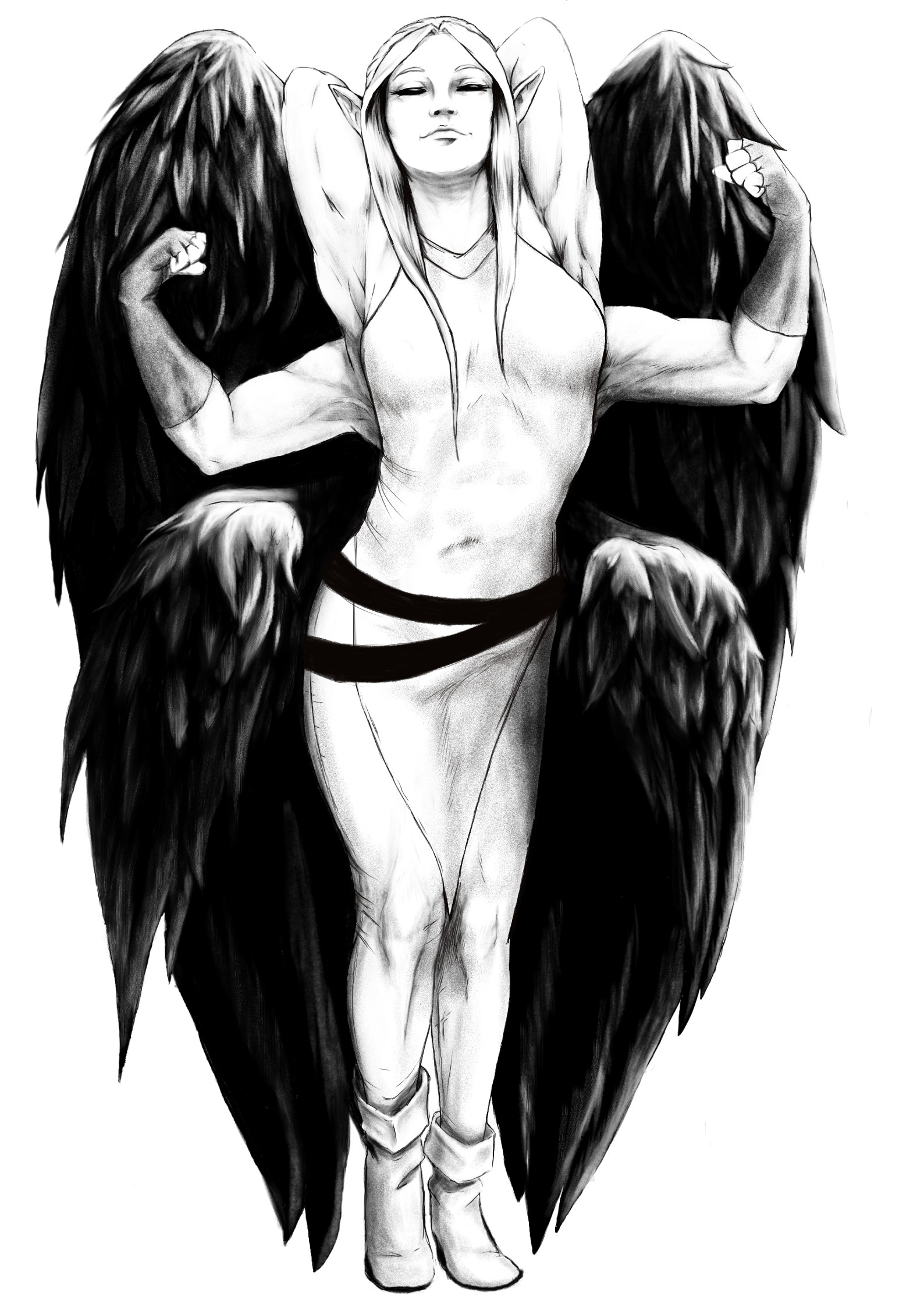 ArtStation - Multi-armed multi-winged woman