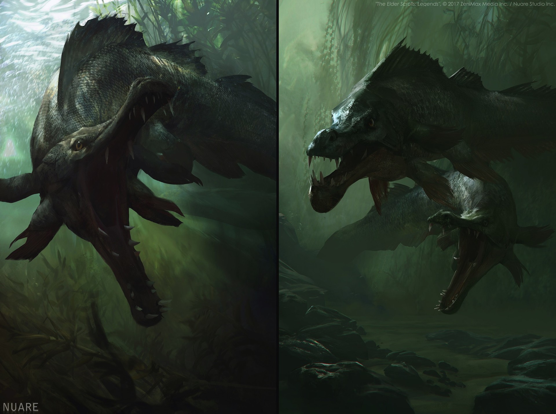 Slaughterfish by Nuare Studio : r/ImaginaryTamriel