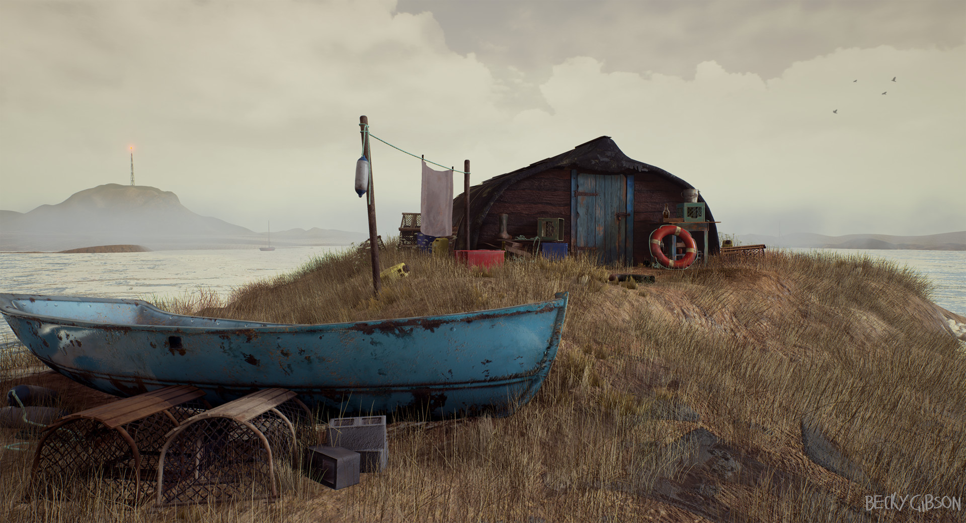 ArtStation - Boat Shed
