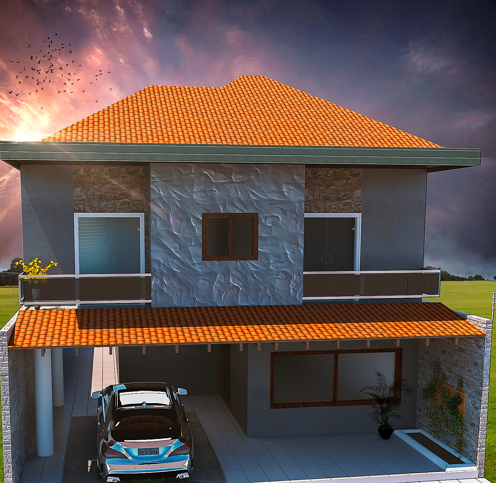 ArtStation - SOBRADO / CASA / 3D / VRAY /PS