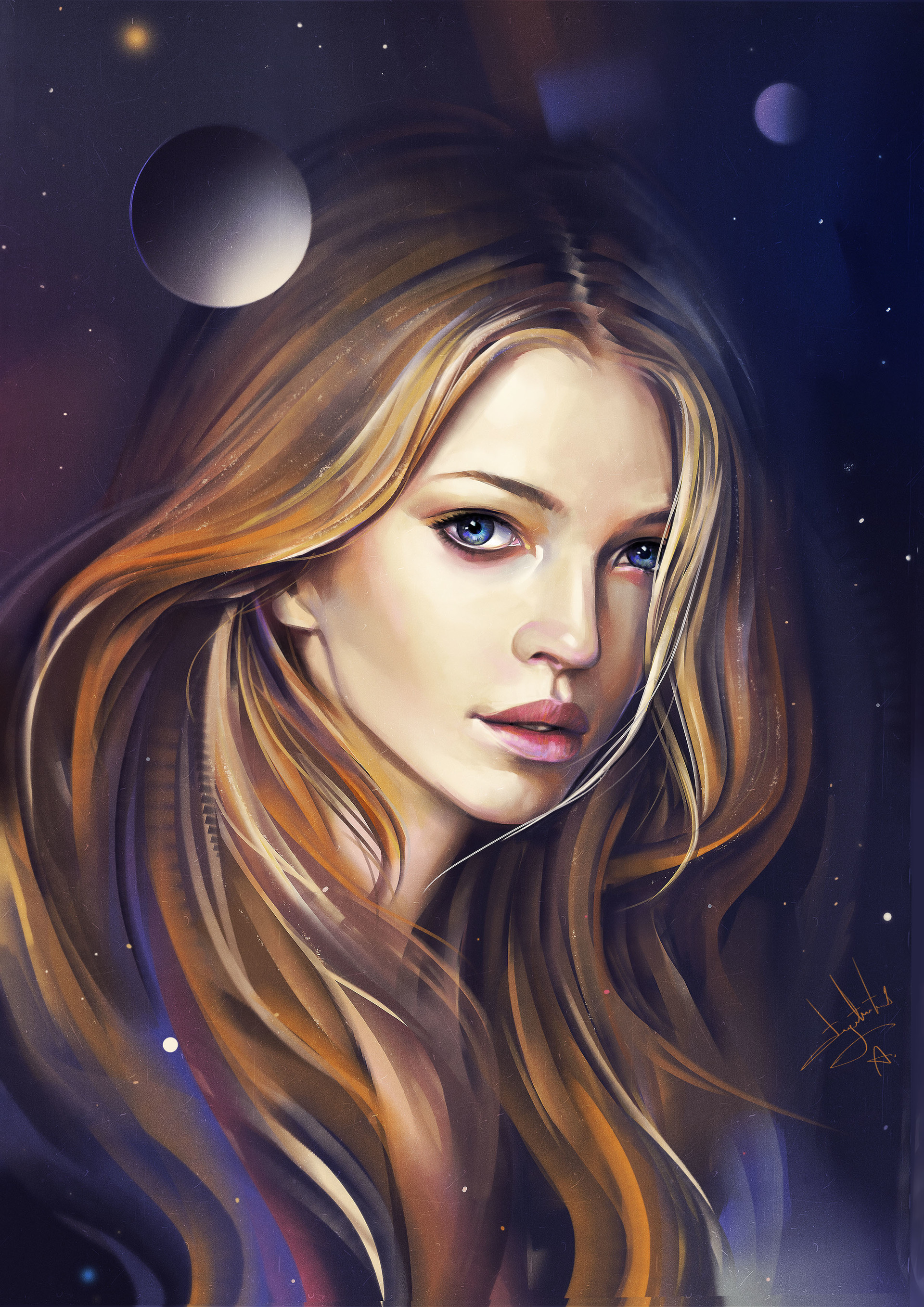 ArtStation - star girl sketch