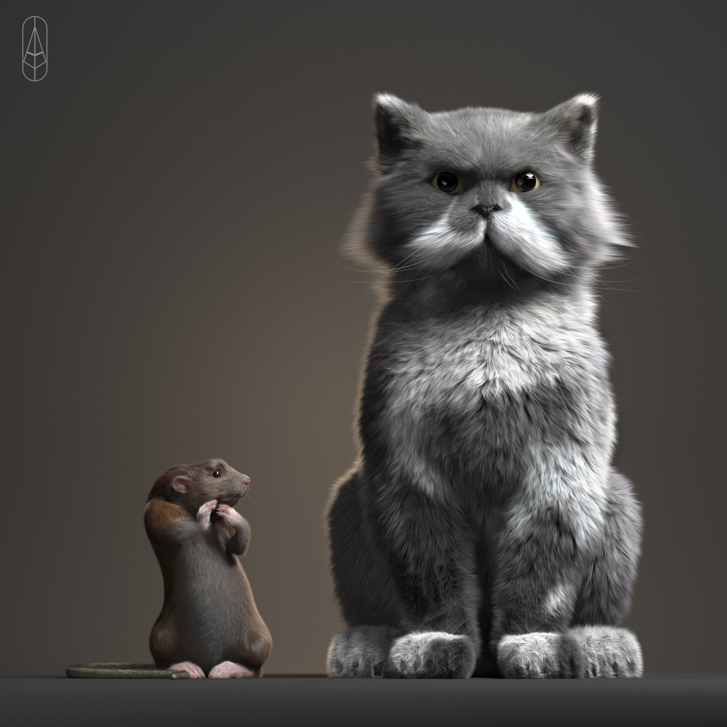ArtStation - Rat and Cat