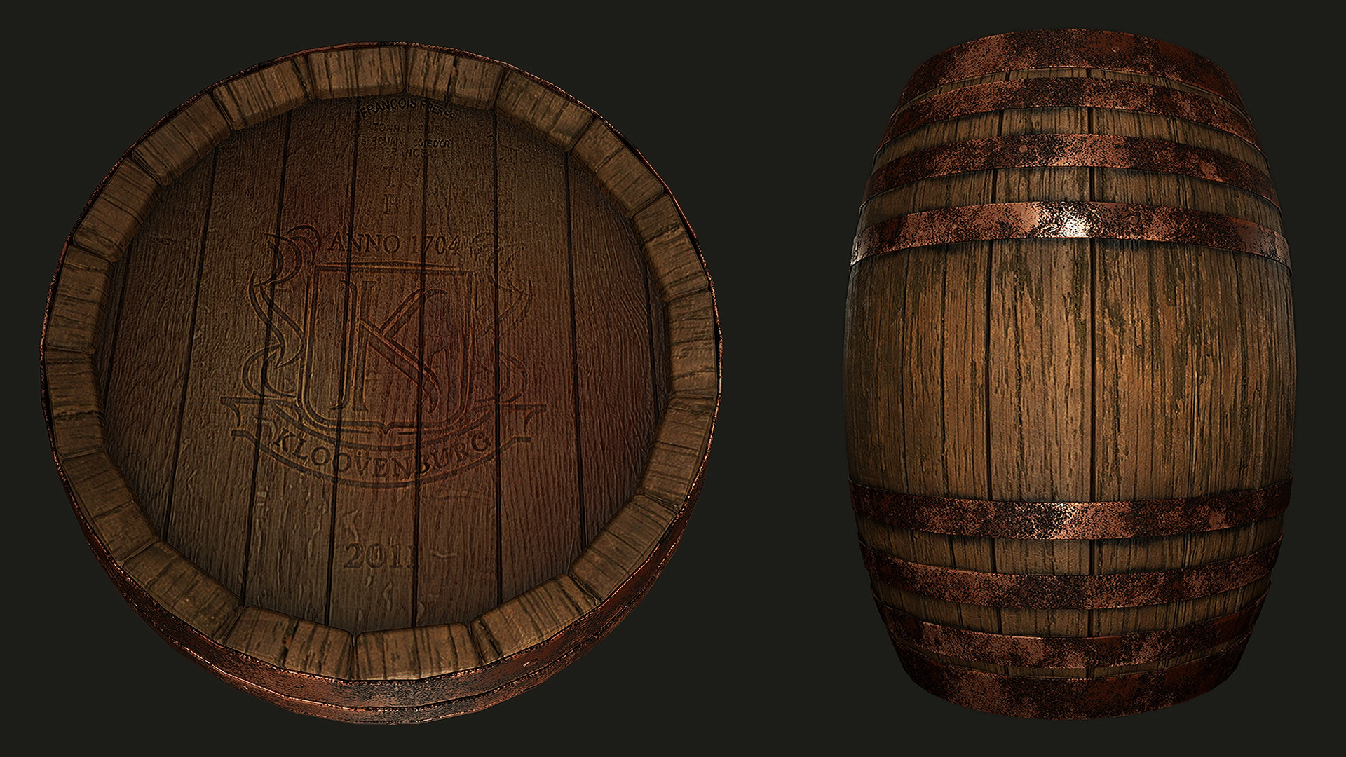 ArtStation - Wine Barrel Prop