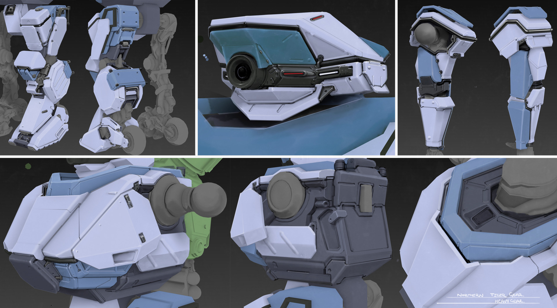 ArtStation - HeavyGearAssualt: Tiger Gear Concept
